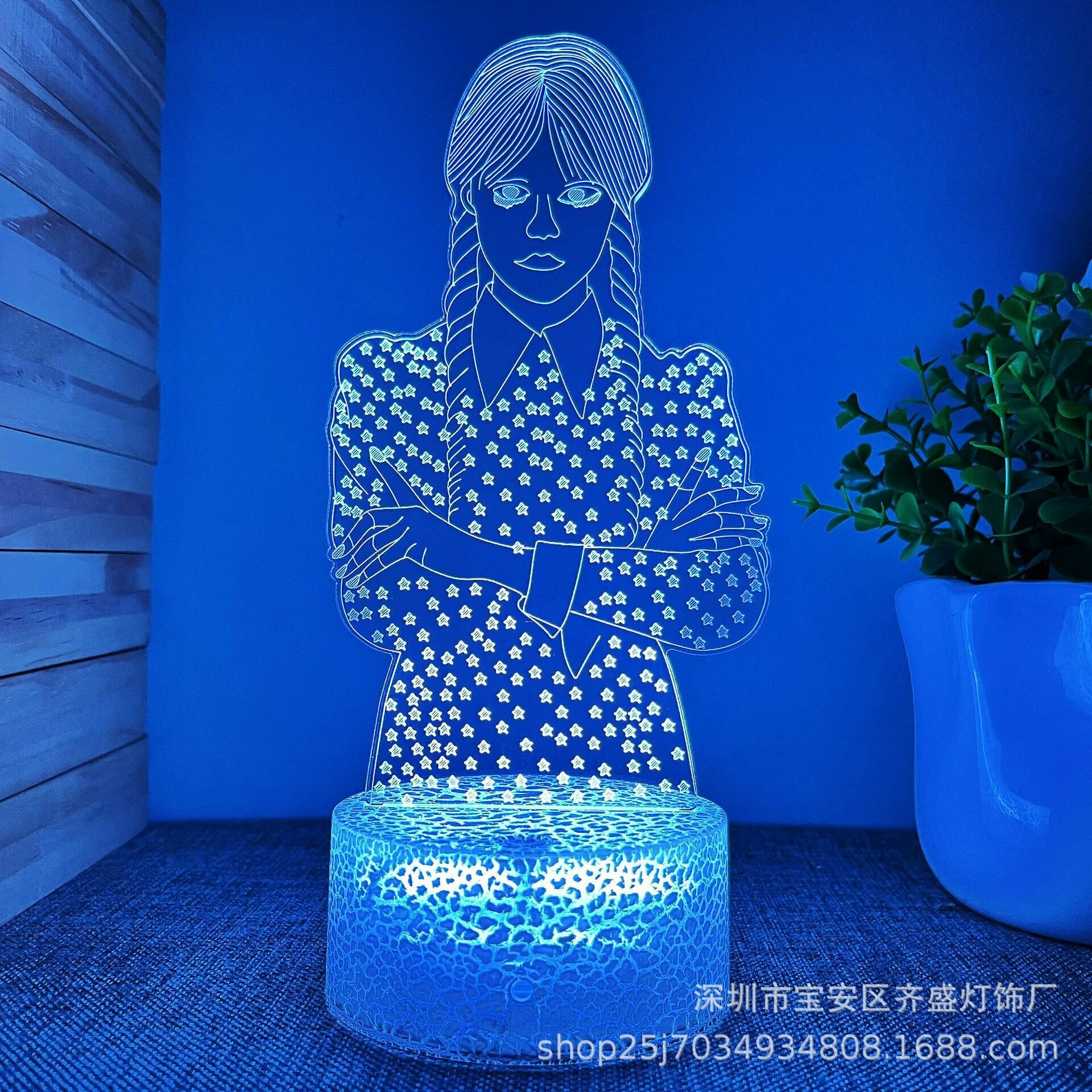 Отдельная ламповая панель для 3D USB ночника, черный цвет, запасная часть