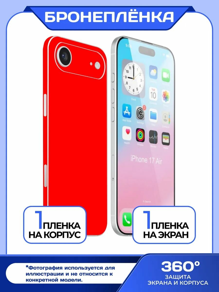 Пленка на экран и корпус для iPhone 17 Air