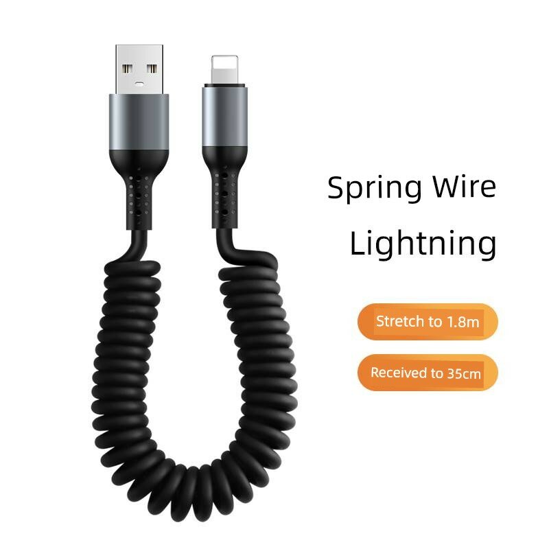 Совместимый кабель USB-A на Lightning для Mercedes-Benz C260L/GLB/GLC/E300L, быстрая зарядка, 1.5 м, для iPhone