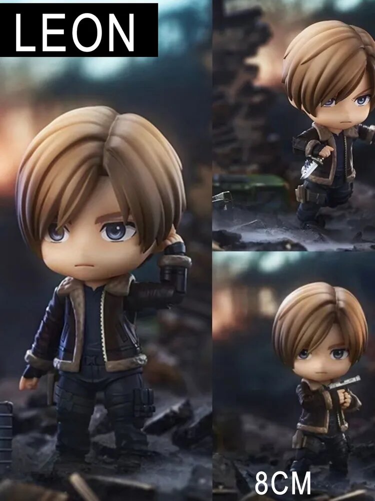 Коллекционная фигурка Leon Kennedy из Resident Evil, 8 см, подарок фанату игры