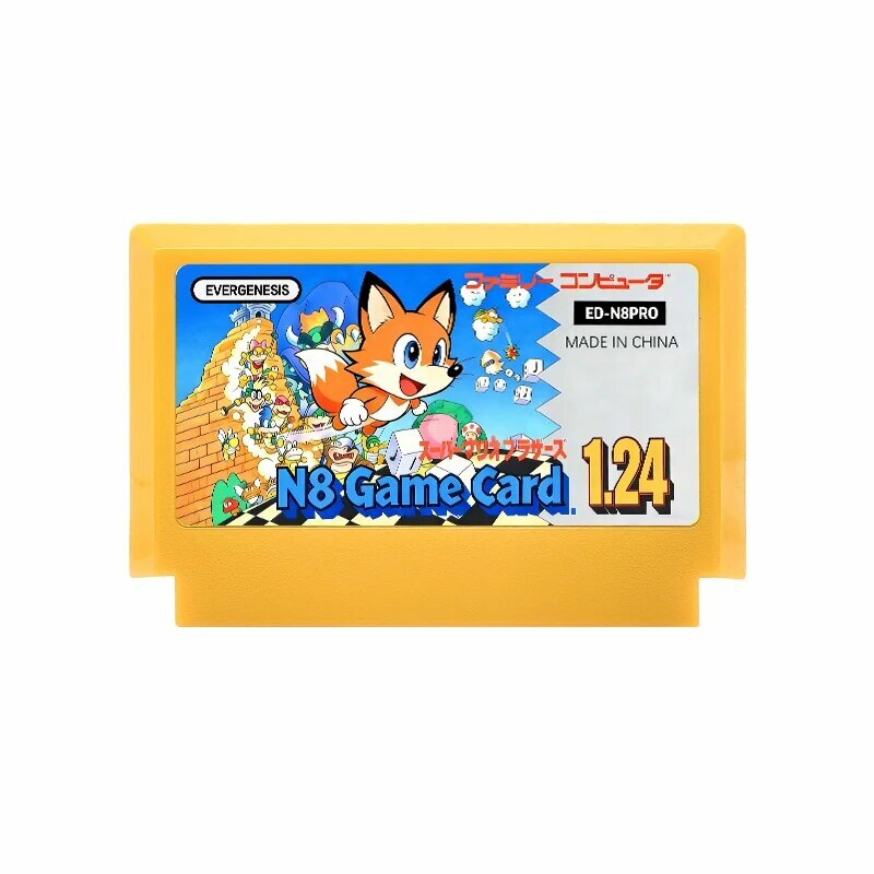 Прошивка N8 FC/NES Card 1.24 Skchao для консоли Nintendo Желтый, Yellow