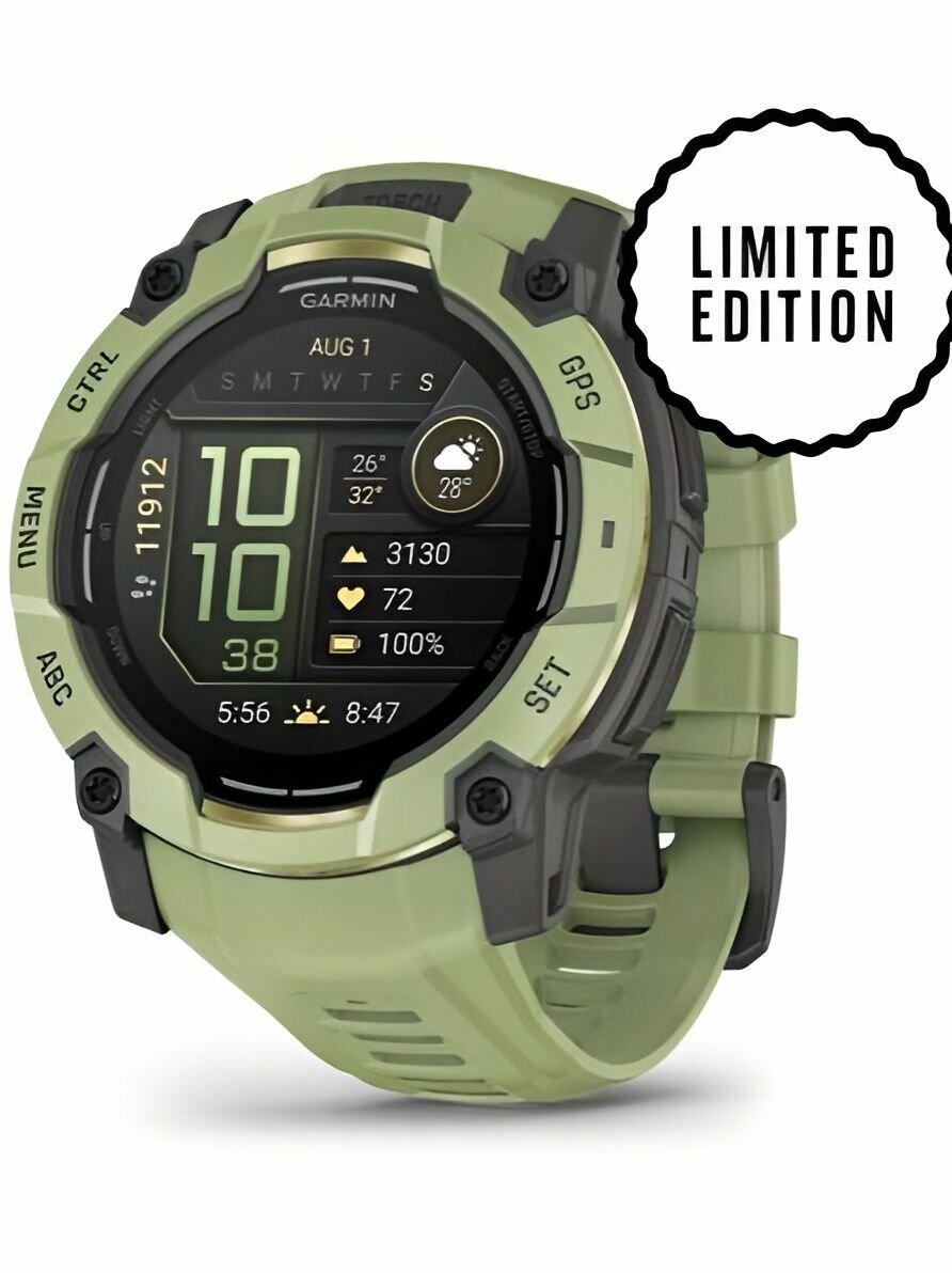 Умные часы Garmin Instinct 3 50mm Amoled Fern Green with Fern Green Silicone
