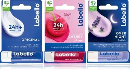 Бальзам для губ Labello Lip Care, 3 4,8 г, прозрачный