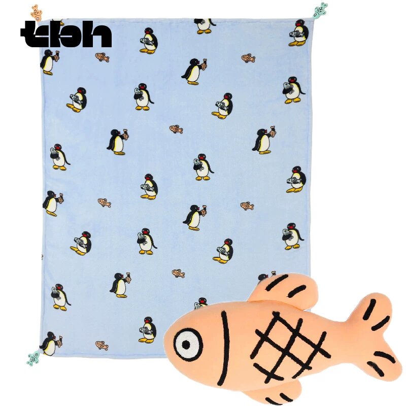 Плед-подушка 2-в-1 TBH Beast Style Home Furnishings Panda Bump: теплый фланелевый ароматизированный плед и подушка для