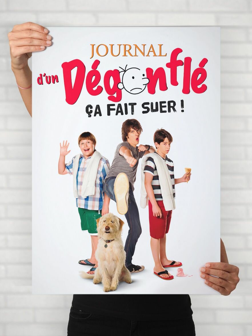 Плакат на стену для интерьера Дневник слабака (Diary Wimpy Kid 11) - Постер по фильму кино формата А2 (42x60 см)