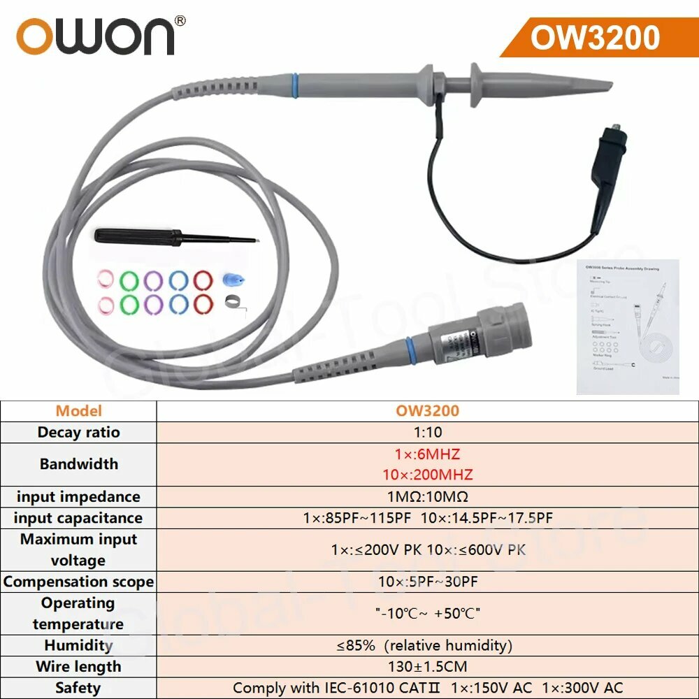 OWON OW3200 зонд осциллографа 200 МГц