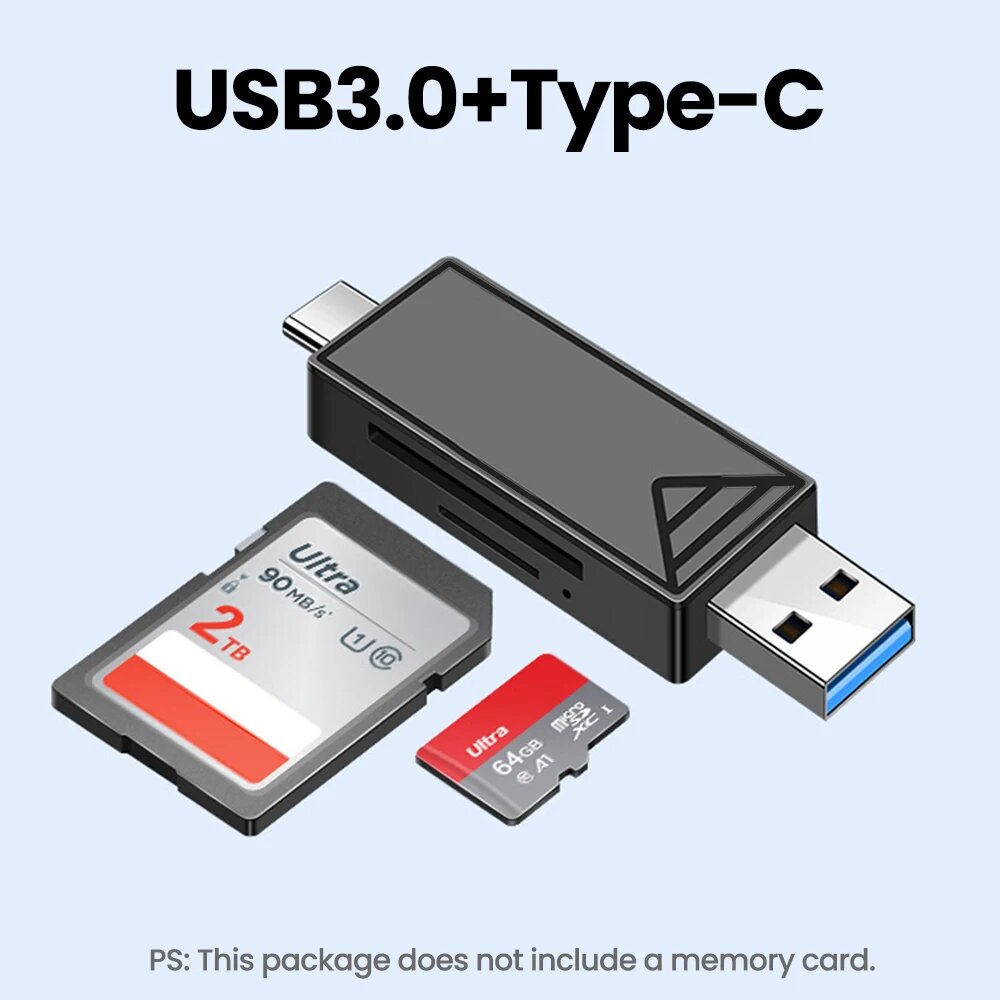 USB 3.0 Type-C кардридер для SD/TF карт