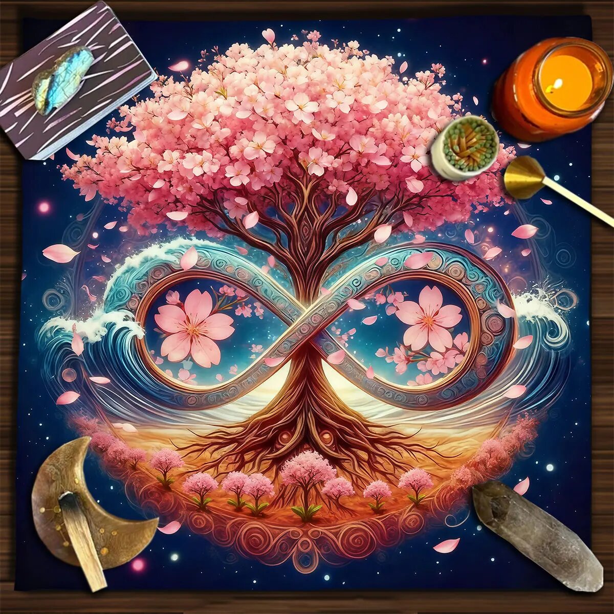 Скатерть Таро 50x50см, Цвет TLB (1031)