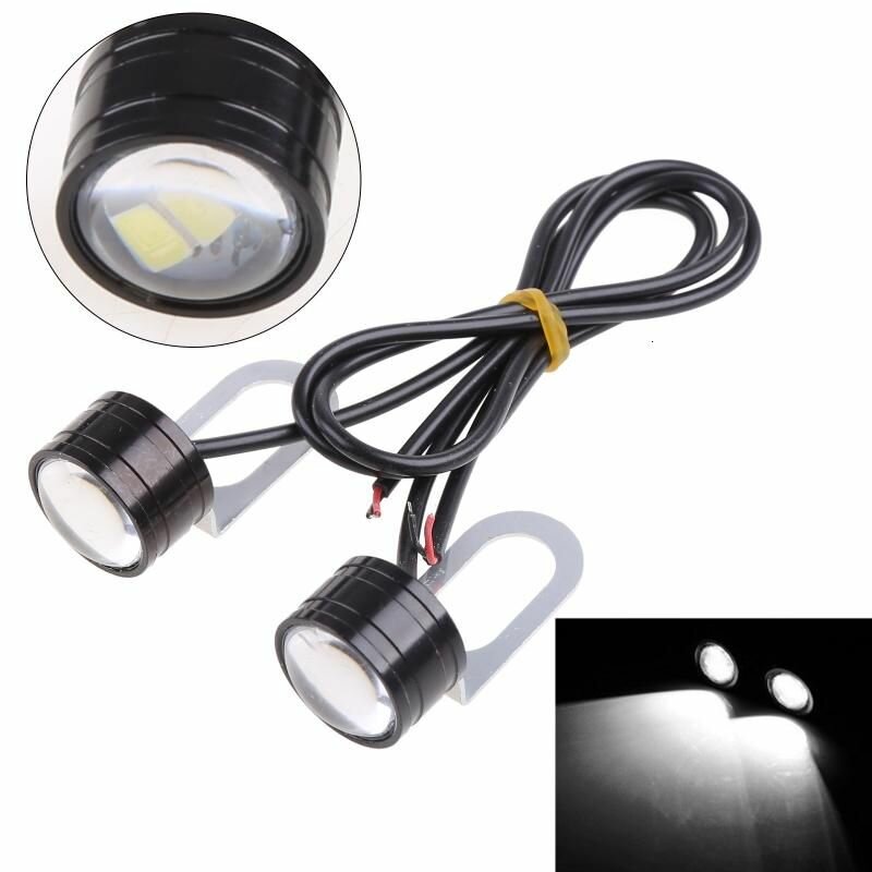 Дополнительные фары для мотоцикла 2 шт — новые яркие вспомогательные Eagle Eye LED, универсальная установка, белый