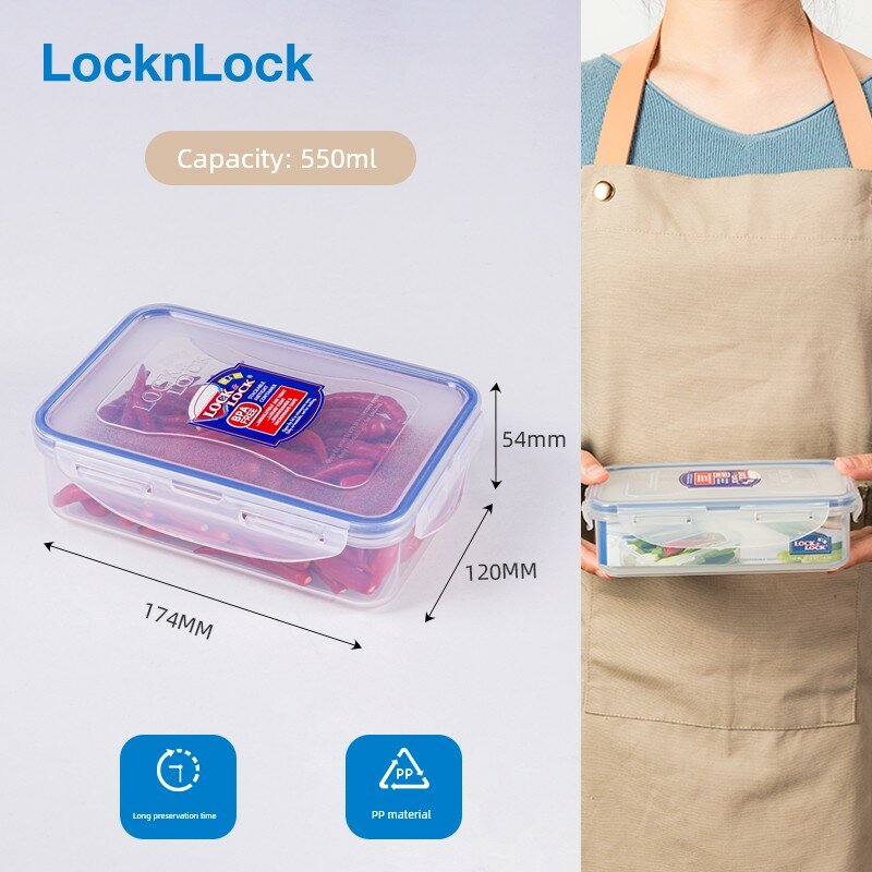 Lock&Lock Прямоугольный контейнер для заморозки фруктов, 550 мл, без БПА