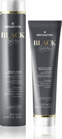 Шампунь для волос Medavita Black Blondie Extra Cool Blonde, нейтрализующий желтые оттенки, для осветленных волос, набор 1 шт