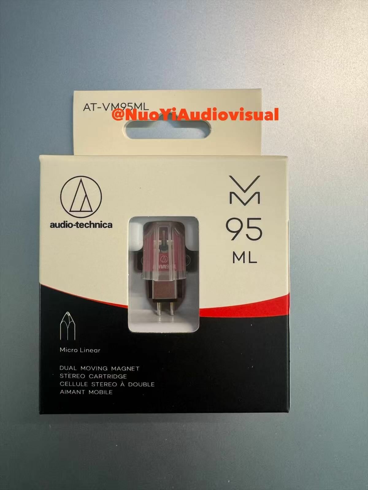 Головка звукоснимателя AT-VM95ML, MM-картридж с иглой MicroLinear для виниловых проигрывателей