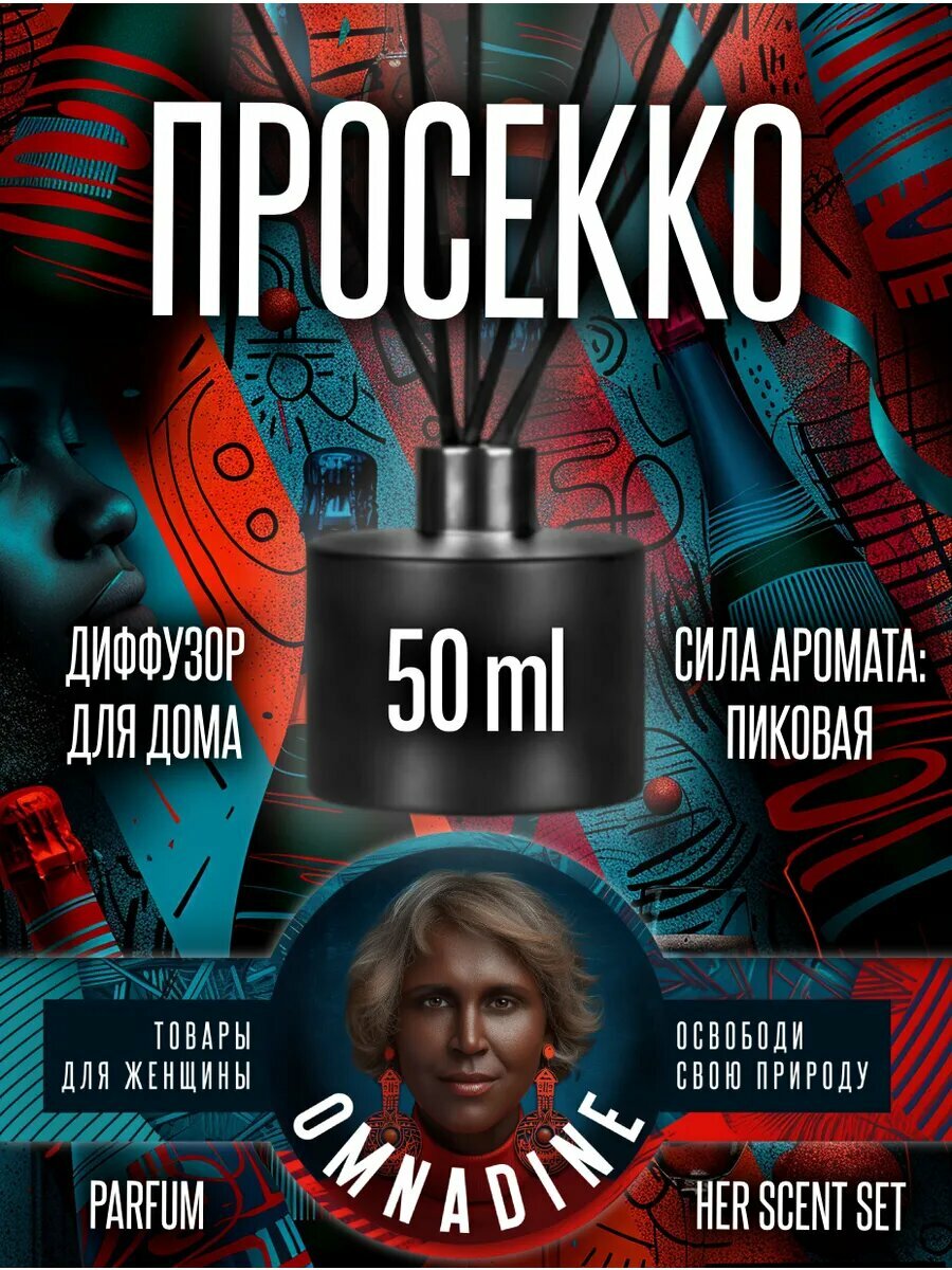 Диффузор для дома в стильном флаконе просекко