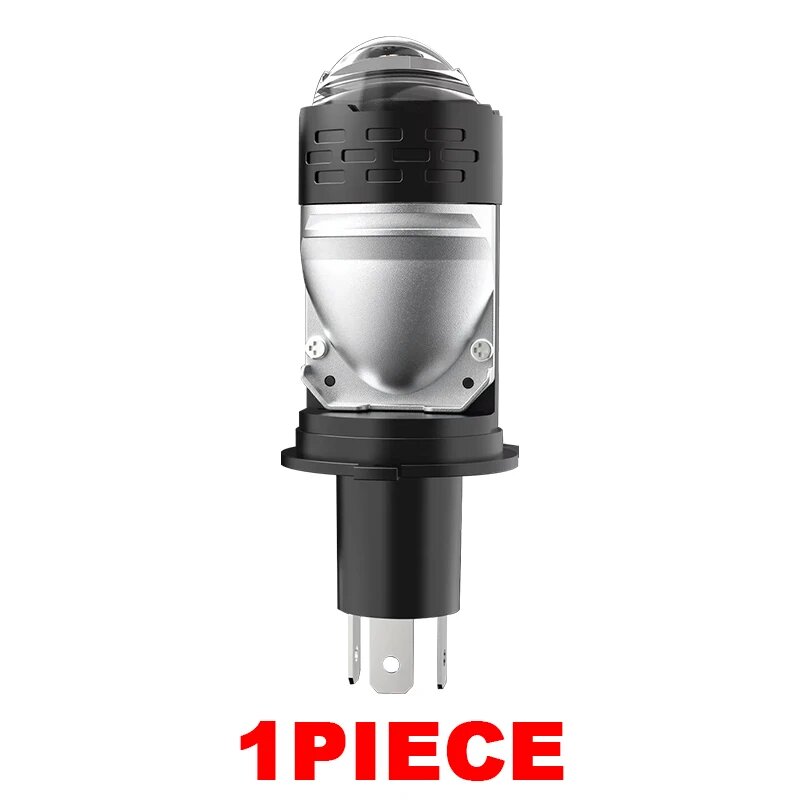Мини-проекционные линзы H4 Bi-LED, 6000K, 1pcs
