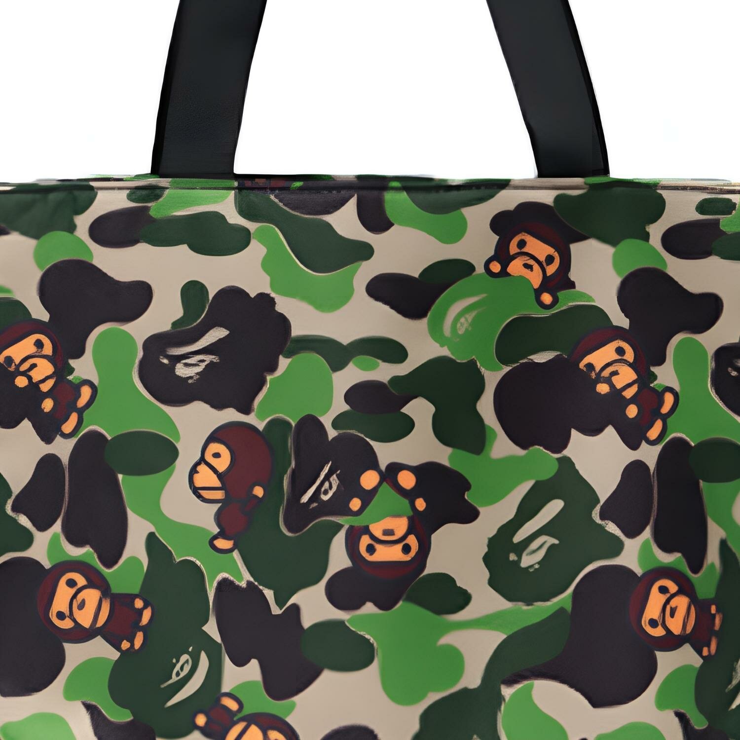 Сумка A BATHING APE, фактура тиснение, камуфляж — фото 1