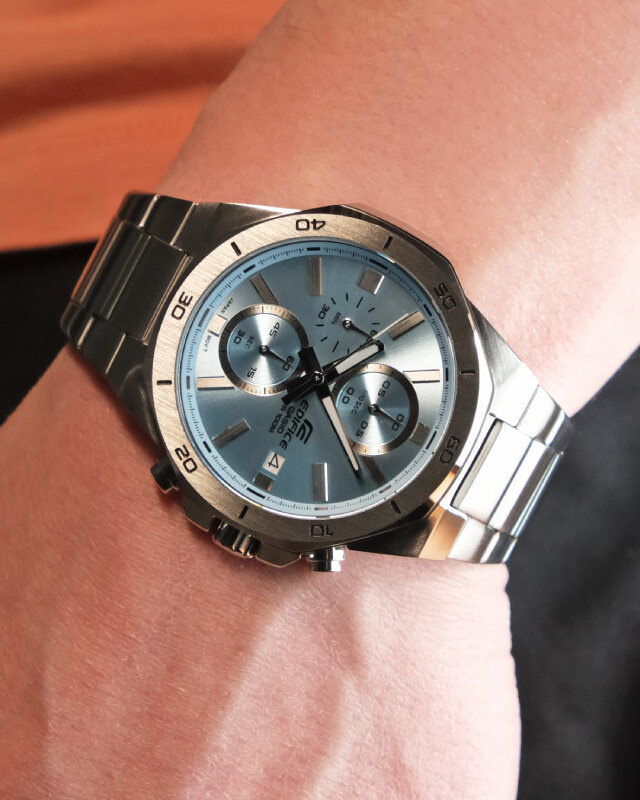 CASIO Edifice, голубой, — фото 1