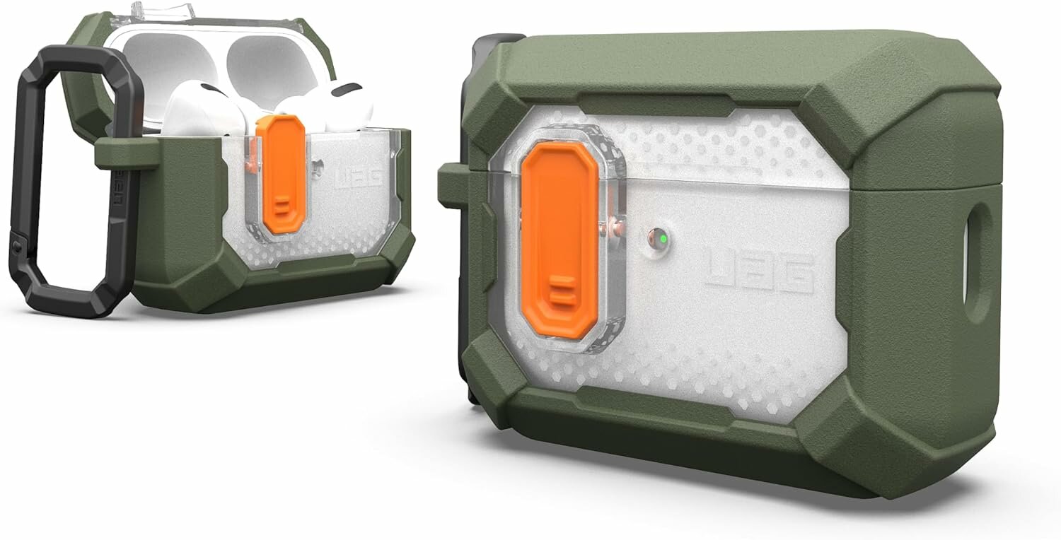 Чехол Urban Armor Gear (UAG) Plasma Case для AirPods Pro 3, цвет оливковый (Olive Drab)