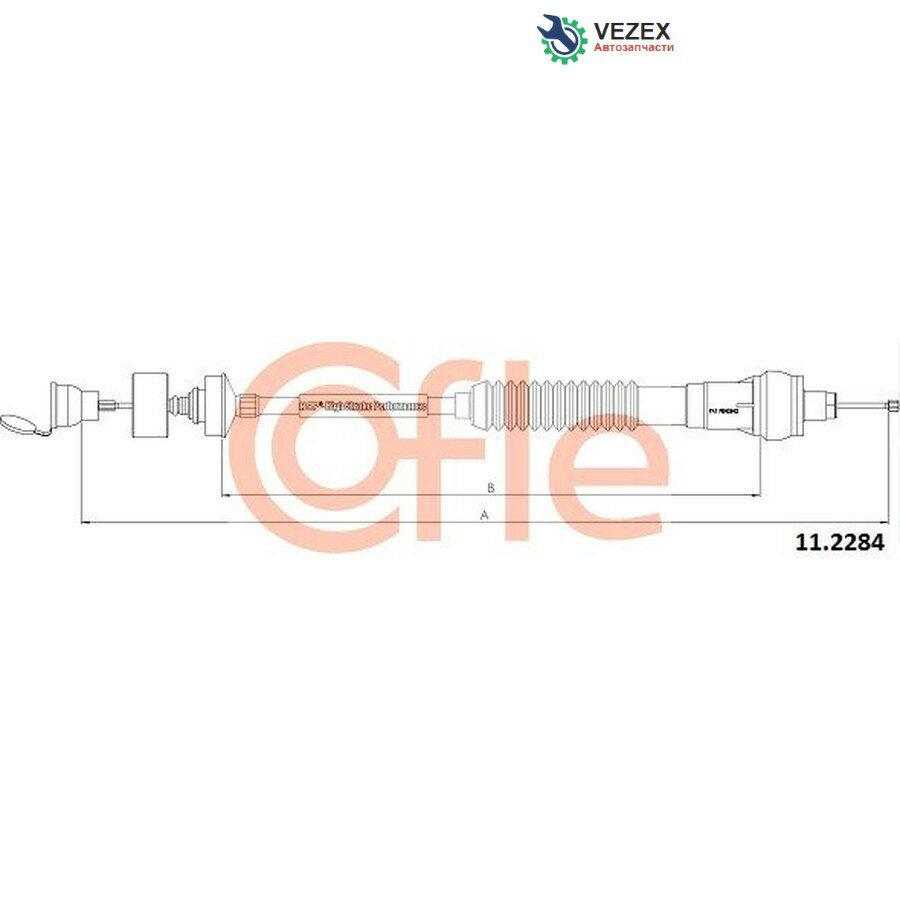 COFLE 92112284 трос сцепления!\ Citroen Xsara Picasso 1.6/1.8/2.0 16V/1.9D 00>