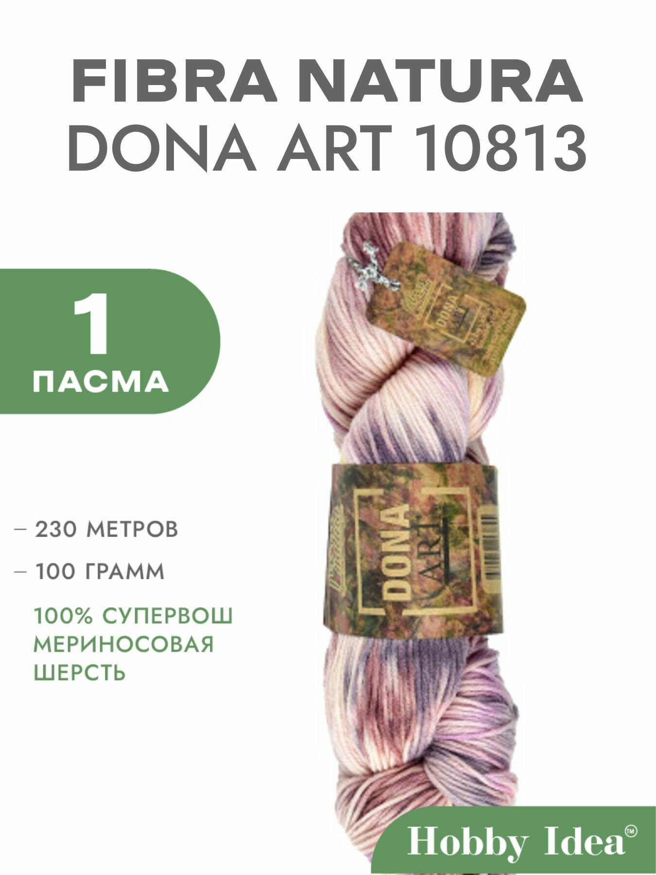 Пряжа Fibra Natura Dona Art 10813 1 моток (Нитки шерстяные Фибра Натура Дона Арт)