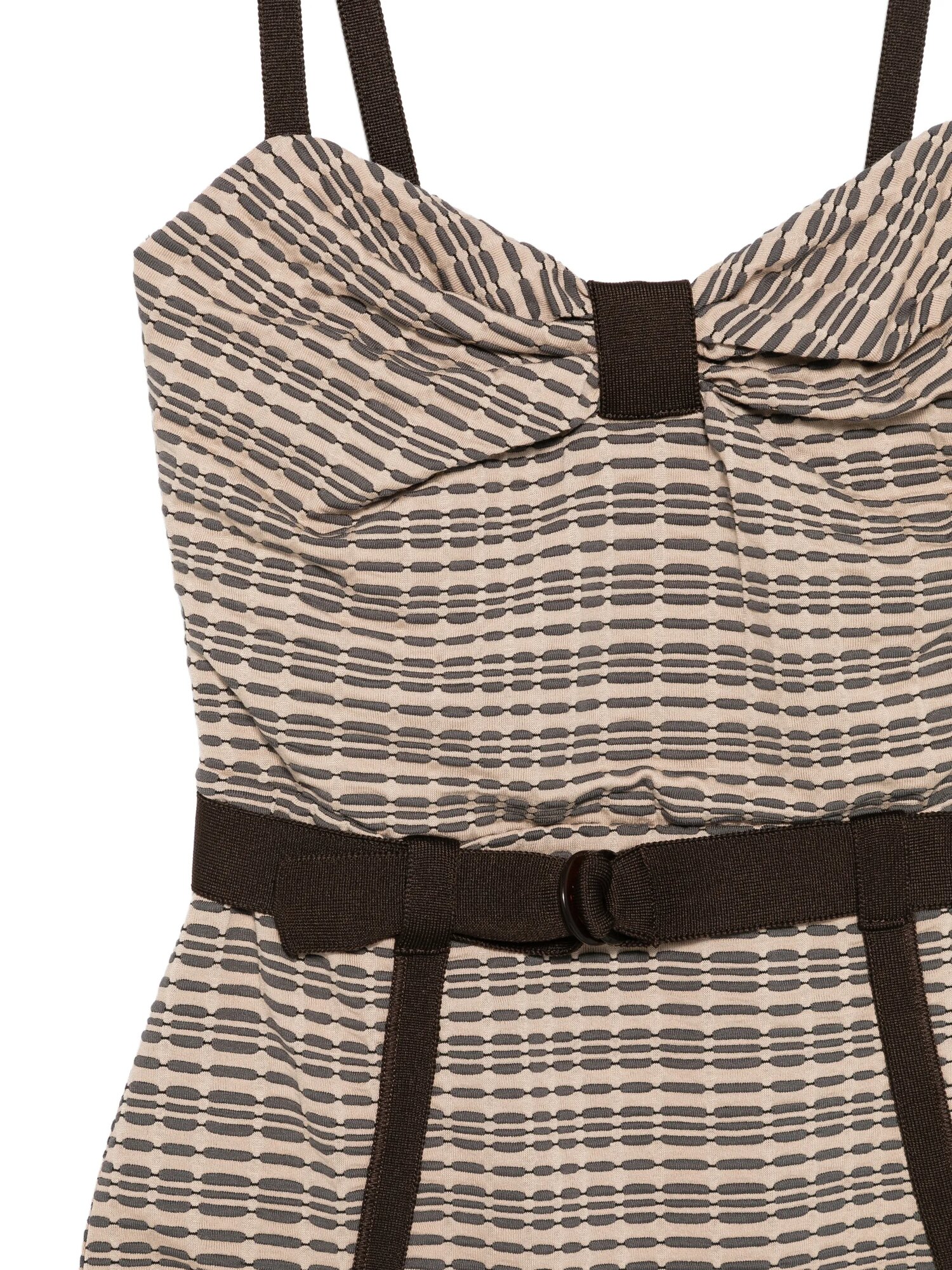Топ Antonio Marras Belted patterned top, размер 44, разноцветный — фото 1