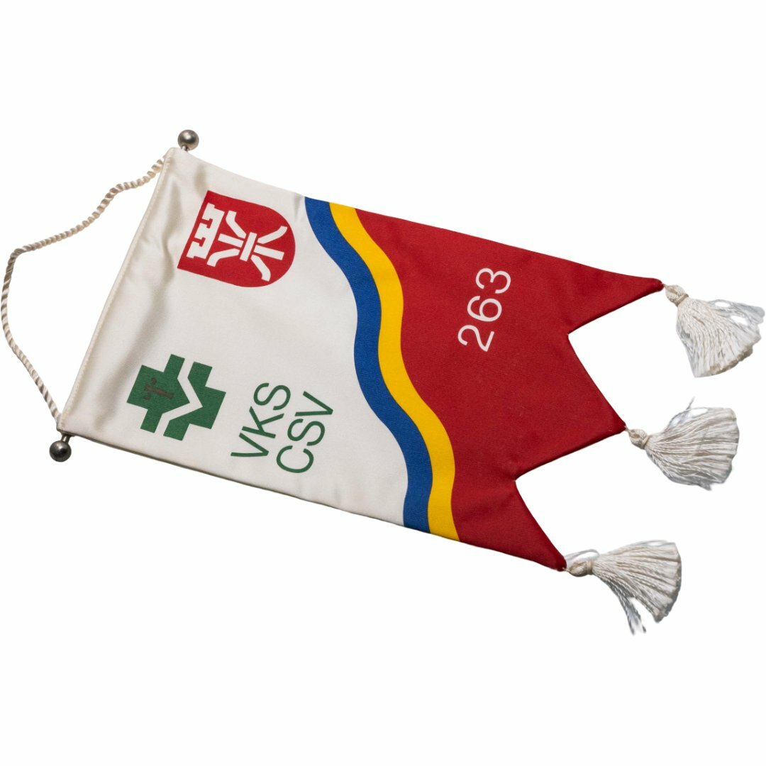 Финляндия Вымпел Флаг Профсоюз медиков, ткань, 1970-1990 гг