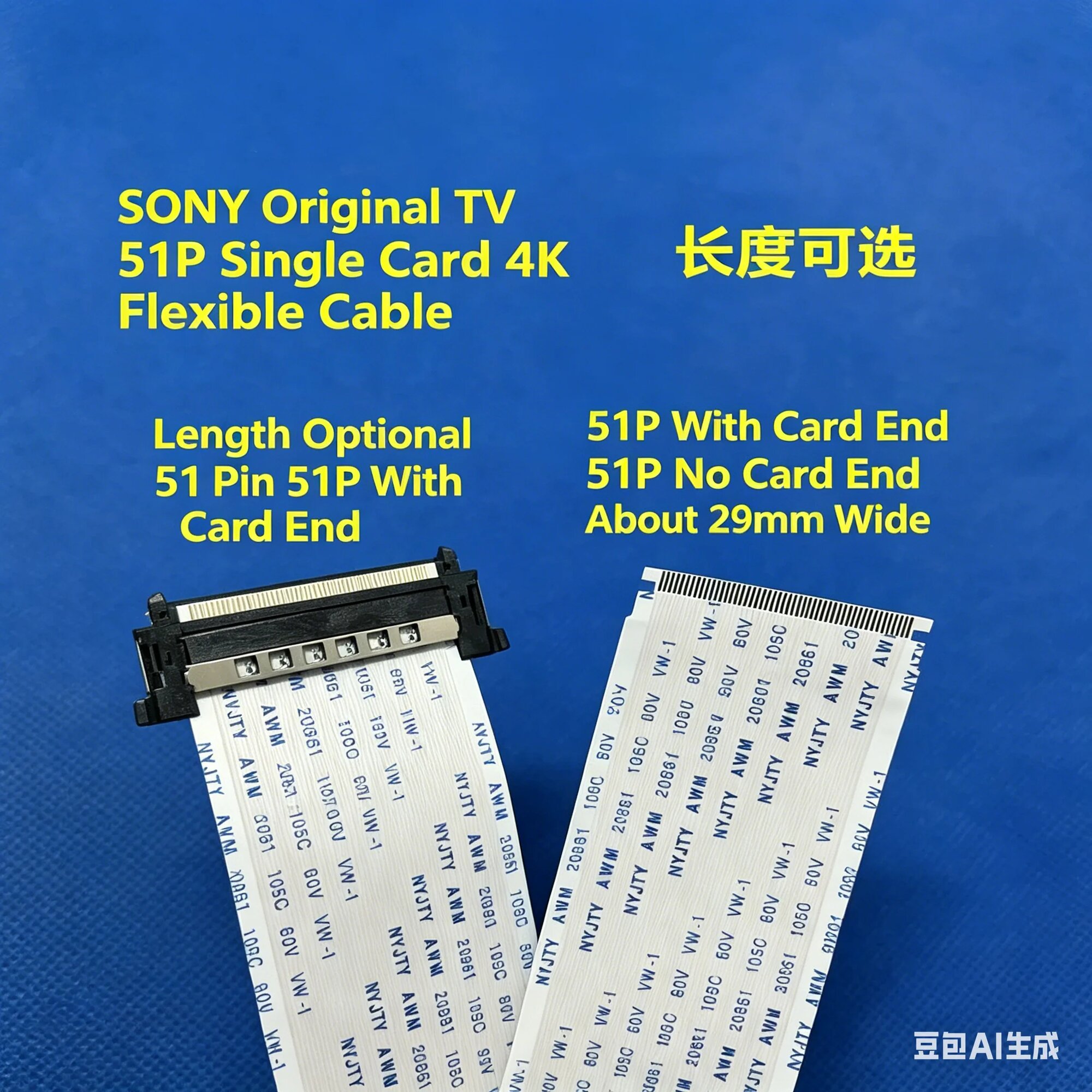 LVDS кабель для экрана 41/51 контакт