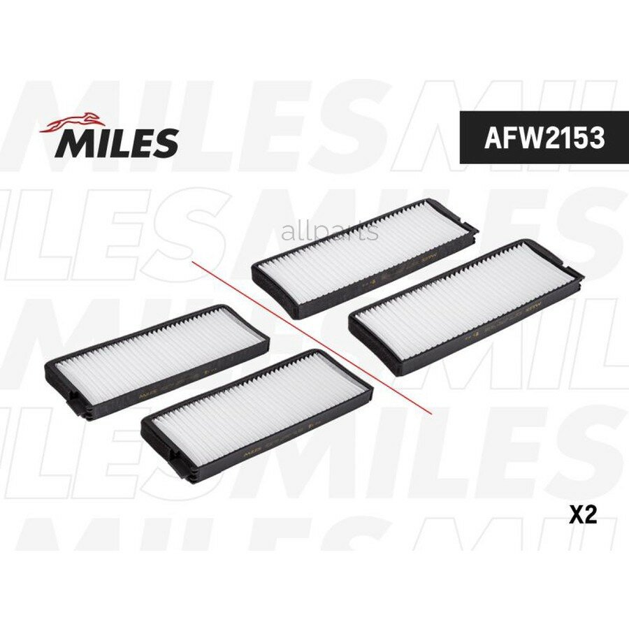 MILES AFW2153 Фильтр салона CHEVROLET REZZO 00-