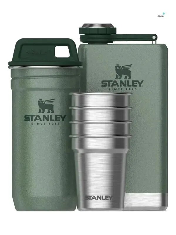 Набор Посуды Stanley Shot Glass+Flask Hammertone Green (Uni: one Size)