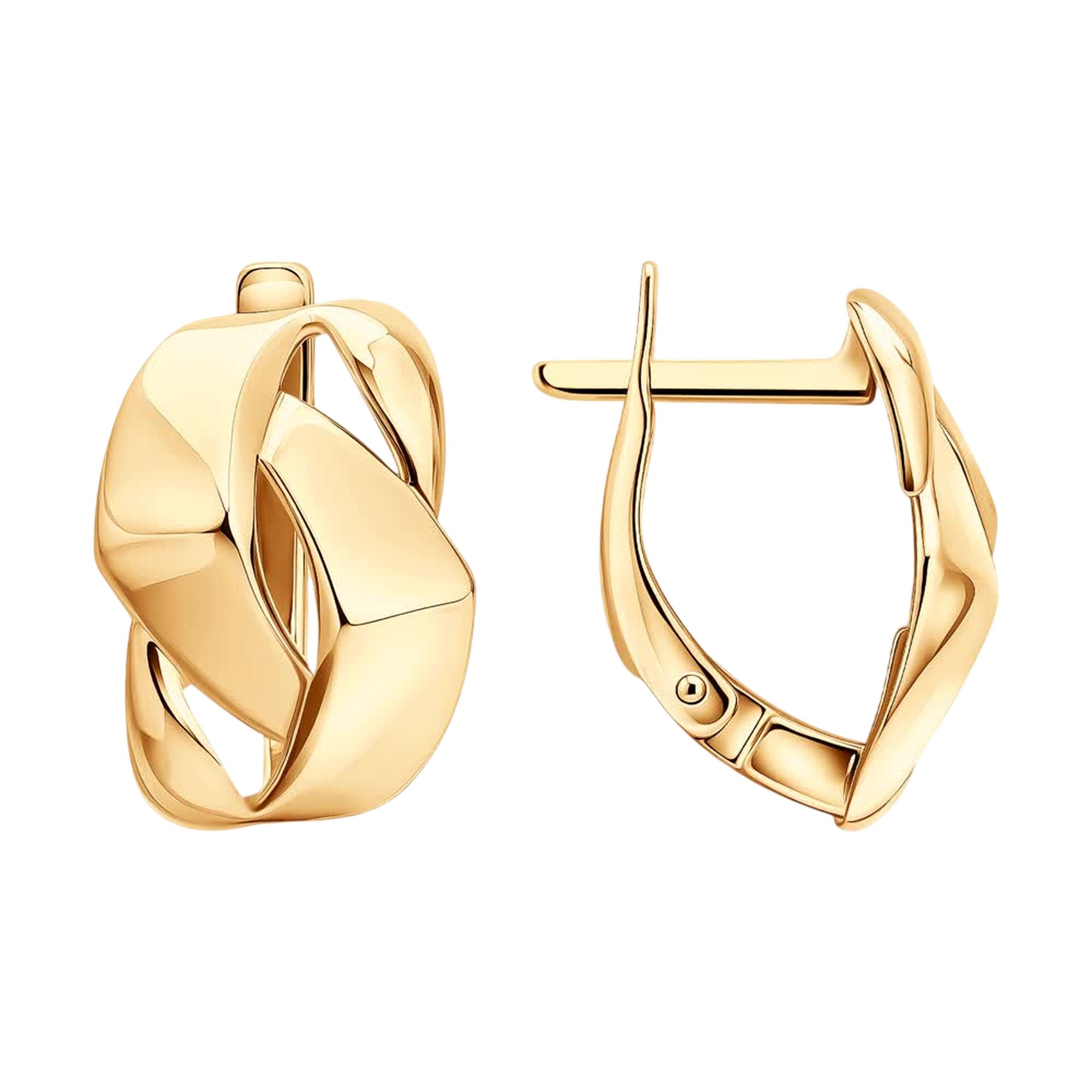 Серьги Diamant online, красное золото, 585 проба