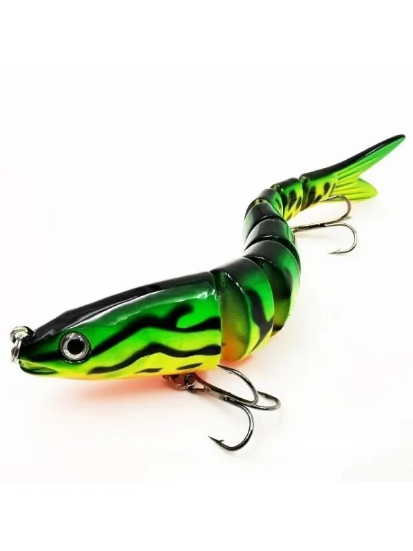 Приманка воблер Multi Jointed Swimbait 13.5см 20г, медленно тонущий, гиперреалистичная имитация рыбки, для троллинга и джига, окунь/щука/судак