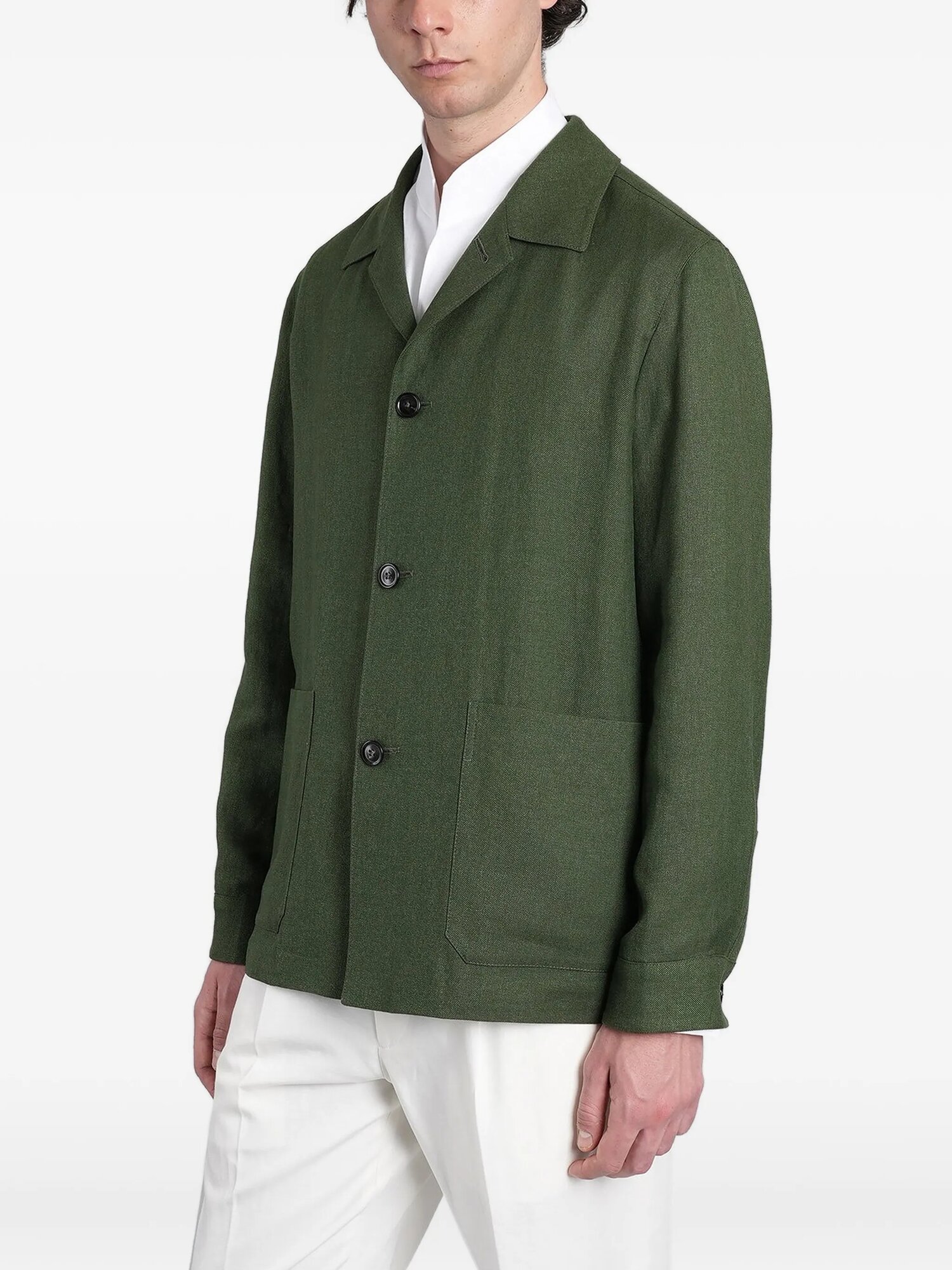 Куртка Ermenegildo Zegna Patch-pocket jacket, размер 48, green — фото 1