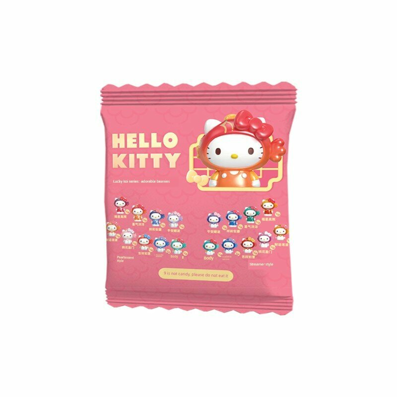 Серия Sanrio Hello Kitty Lucky Koi: милые фигурки-сюрпризы Bean Kitty в закрытых коробках, подарки для девочек 2