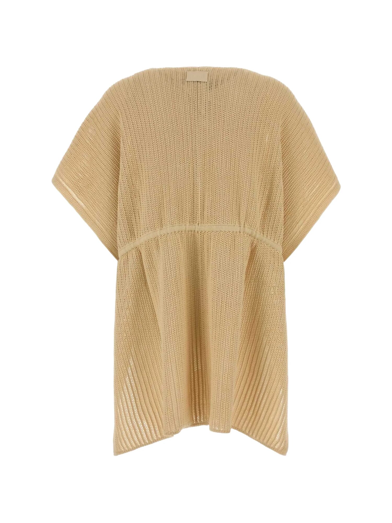 Накидка FENDI Pointelle-knit drawstring poncho, размер OneSize — фото 1