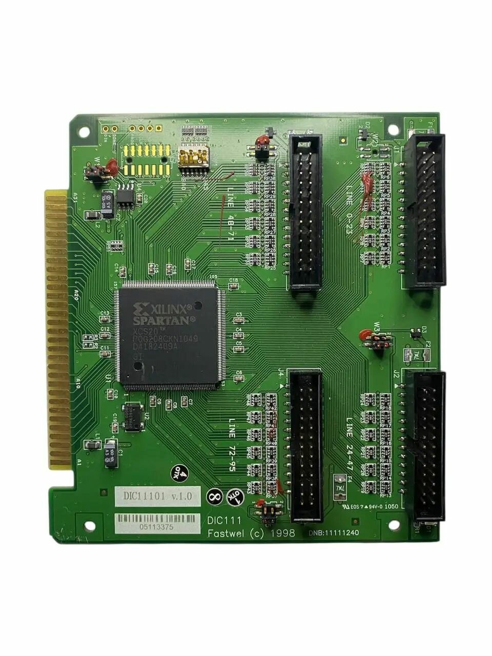 Электронный модуль Многофункциональная экономичная плата ввода-вывода MicroPC DIC11101 v.1.0 UNIO96-1 Fastwel (c) 1998 Плата №50 Б/y
