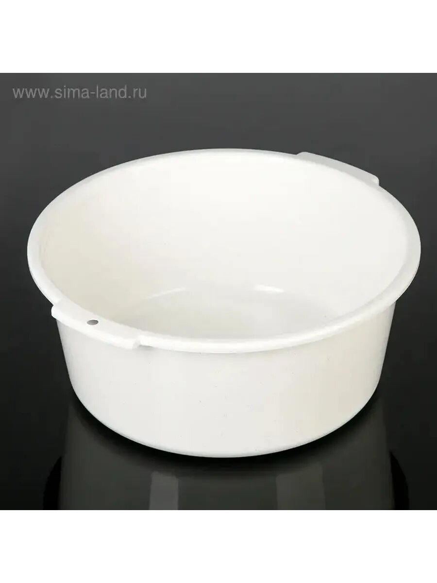 Пластиковый таз 10 л с мраморным рисунком