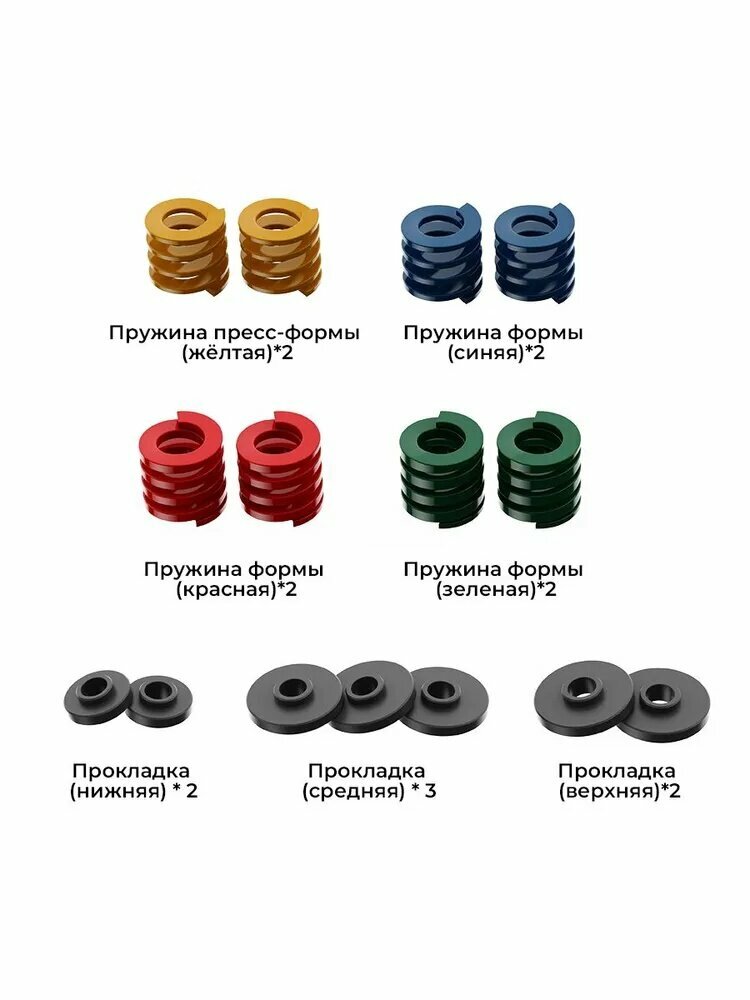 Комплект пружин и проставок для модификации тормозной педали SIMSONN Plus X, Pro X Ultra A-MSSK.