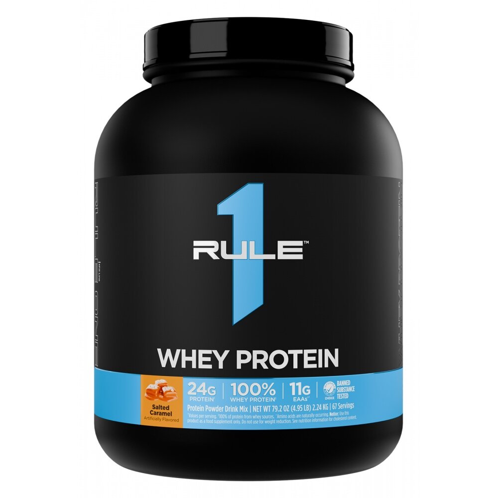 Протеин сывороточный Rule One (R1) Whey Protein, 2240-2380 г [5 фунтов], Вкус Chocolate Fudge / Шоколадная Помадка, Вес 2280 г