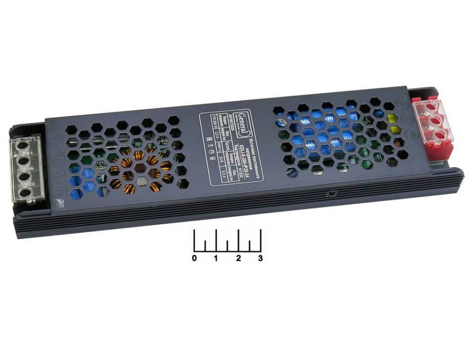 Блок питания 24V 8.3A 200W GDLI-S-200-IP20-24 General (511225)
