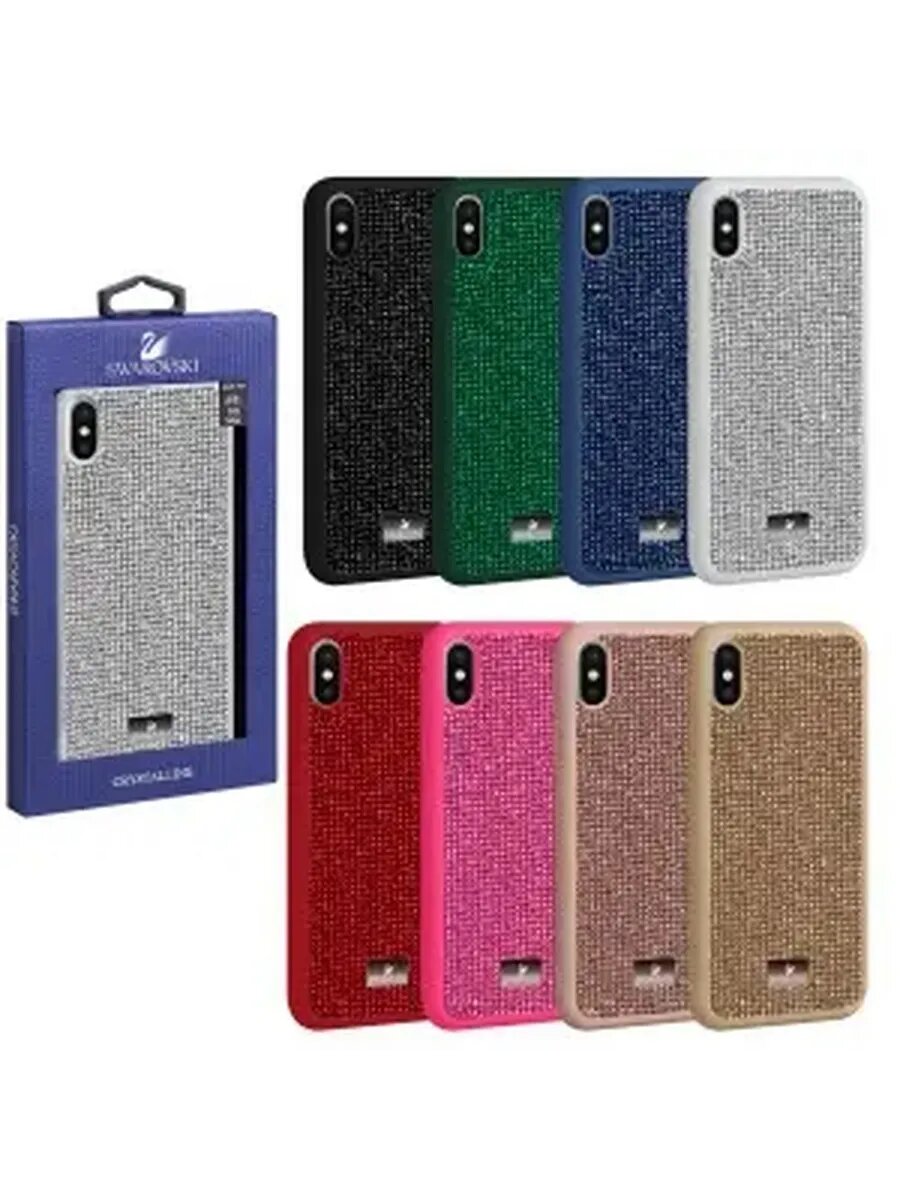 Стильный чехол с украшением Swarovski для iPhone XS Max