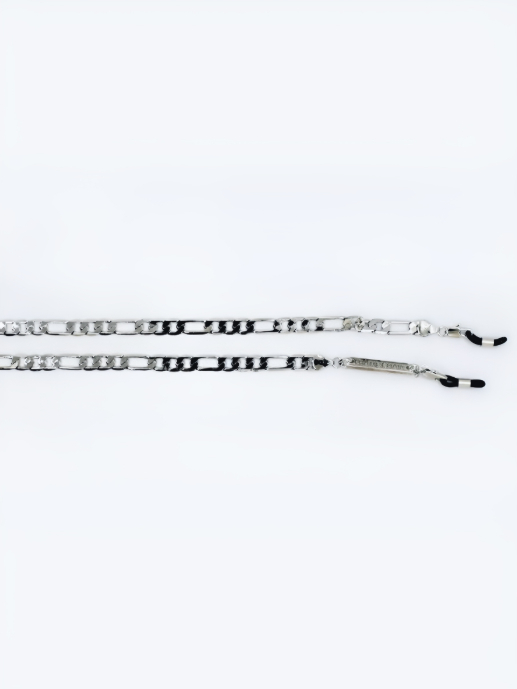 Цепочка для очков FRAME CHAIN FULL FIGARO WHITE GOLD + футляр