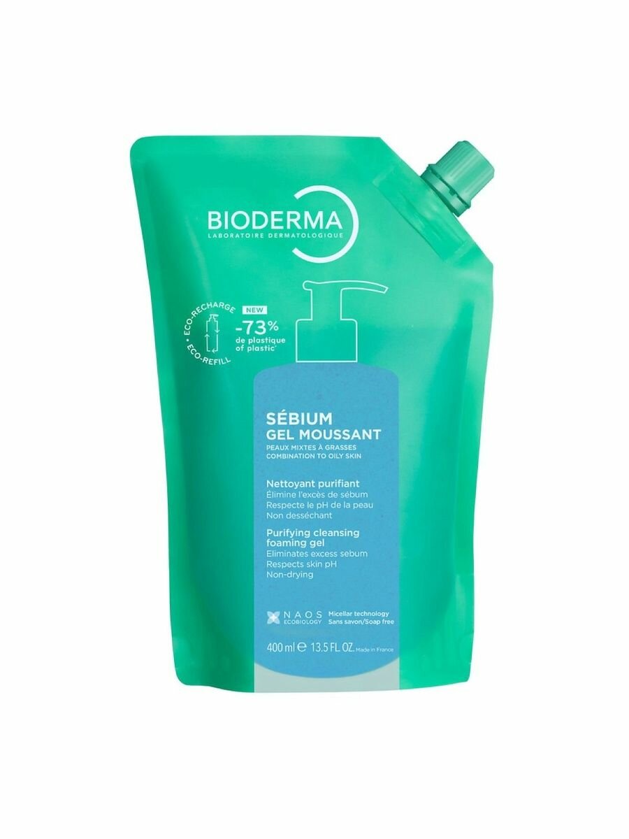 Биодерма (Bioderma) Себиум гель очищающий 400 мл