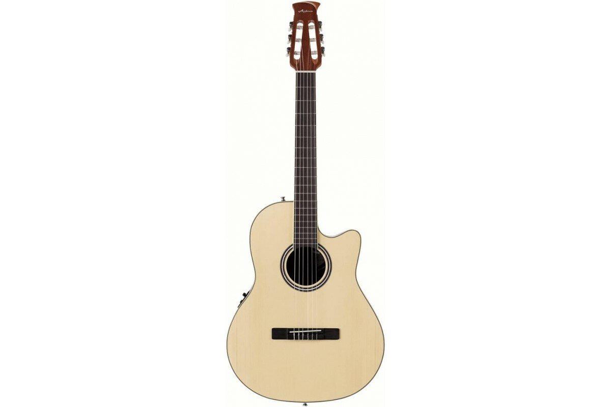 OVATION APPLAUSE AB24CS-4S Mid Cutaway Nylon Natural Satin гитара классическая электроакустическая