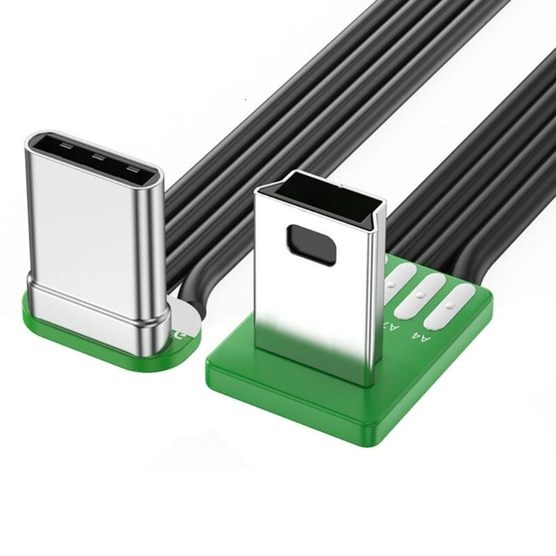 USB-C кабель под прямым углом для цифровой камеры, 0.5m - Вниз