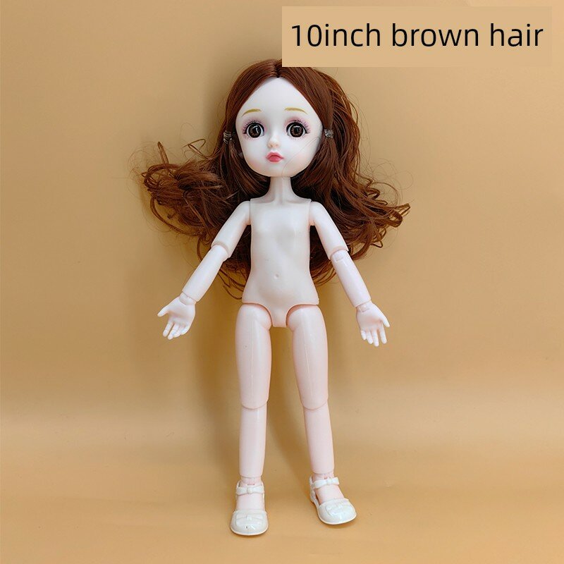 10-дюймовая кукла 27 см, OB21,5 см, с подвижными суставами, BJD, с возможностью модификации макияжа, обнаженная кукла,