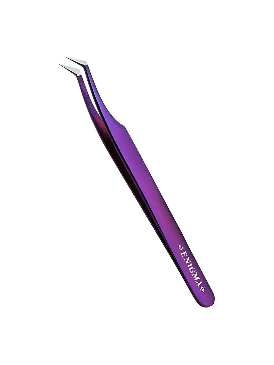Пинцет L new Purple руч заточка