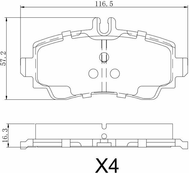 Колодки тормозные спереди SAT ST-28-0036 Mercedes-Benz A-Class 97-04