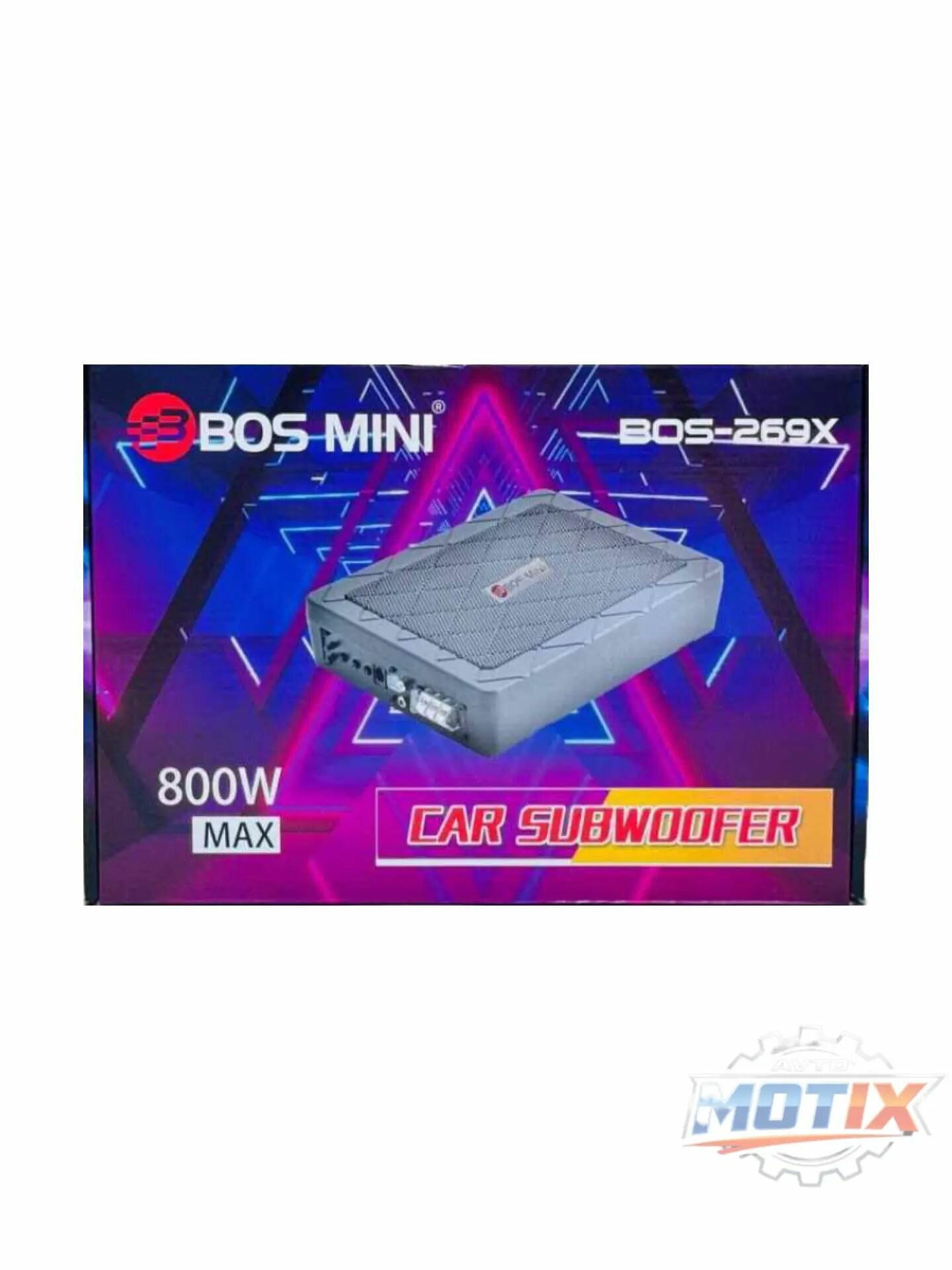Автомобильный сабвуфер под сиденье BOS-MINI BOS-269X (активный)