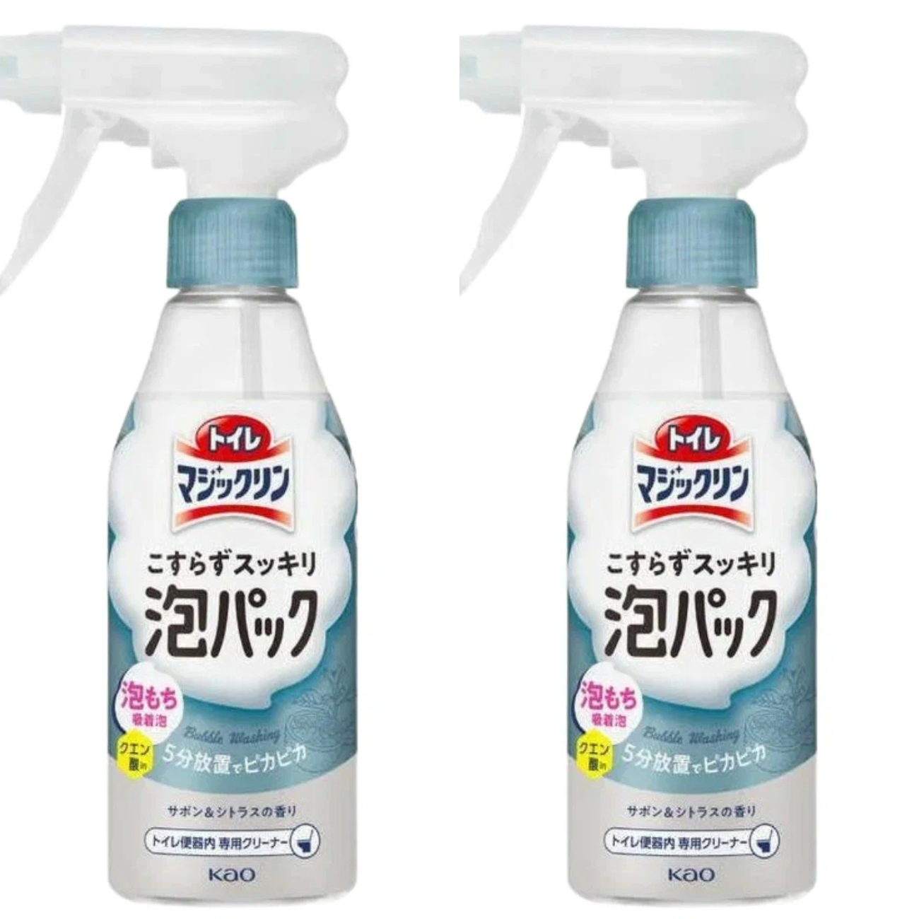 Средство Kao моющее и чистящее Magicclean для туалета, мыло и цитрус, 300мл, 2 штуки
