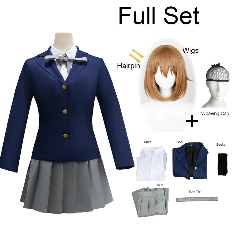 K-ON! Hirasawa Yui Косплей костюм, размер M