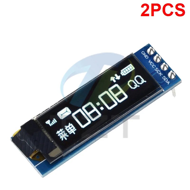 OLED модуль TZT 0,91", белый/синий, 128x32, для Arduino 2PCS White